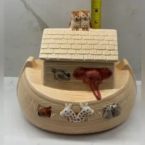 Vintage | Kitchen | Vintage Treasure Craft Noahs Ark Cookie Snack Treat ...
